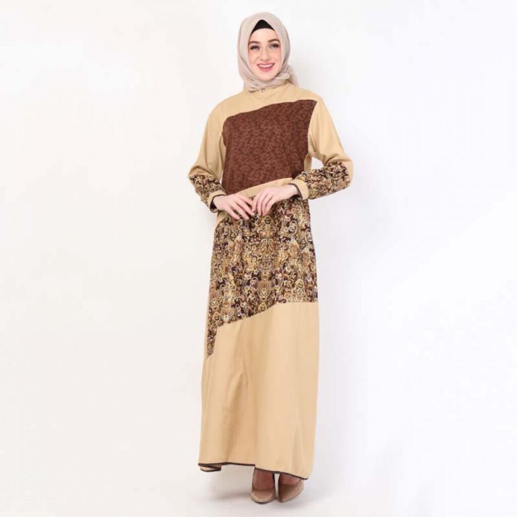 √ 60+ Model Gamis Batik Kombinasi Modern Terbaru 2020
