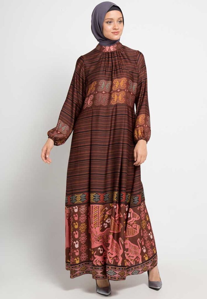 √ 60+ Model Gamis Batik Kombinasi Modern Terbaru 2020