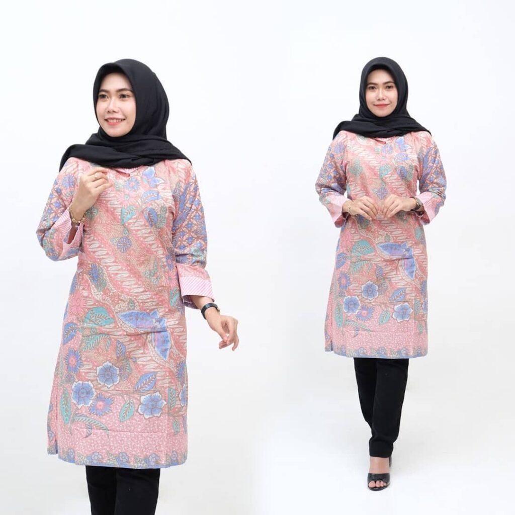 √ 45+ Model Tunik Batik : Modern, Elegan, Kerja & Kombinasi
