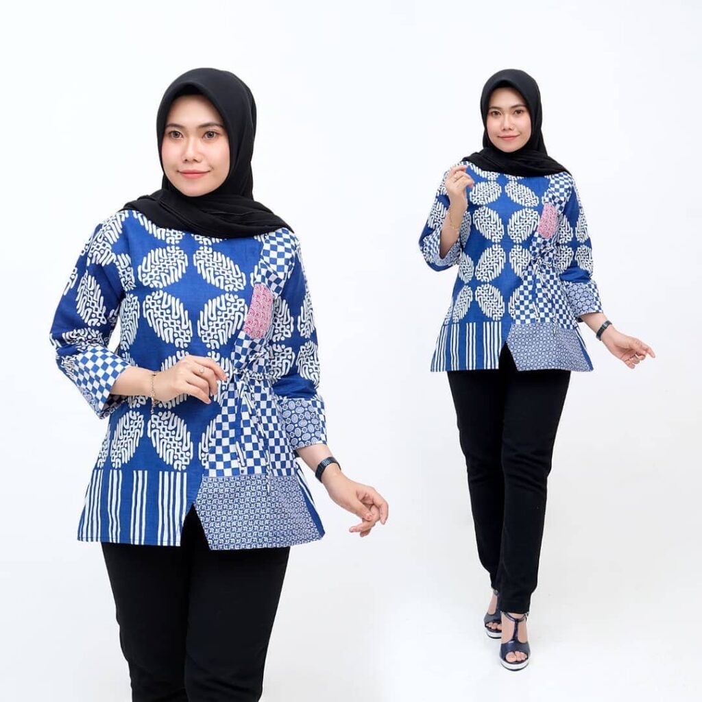 √ 45+ Model Tunik Batik : Modern, Elegan, Kerja & Kombinasi