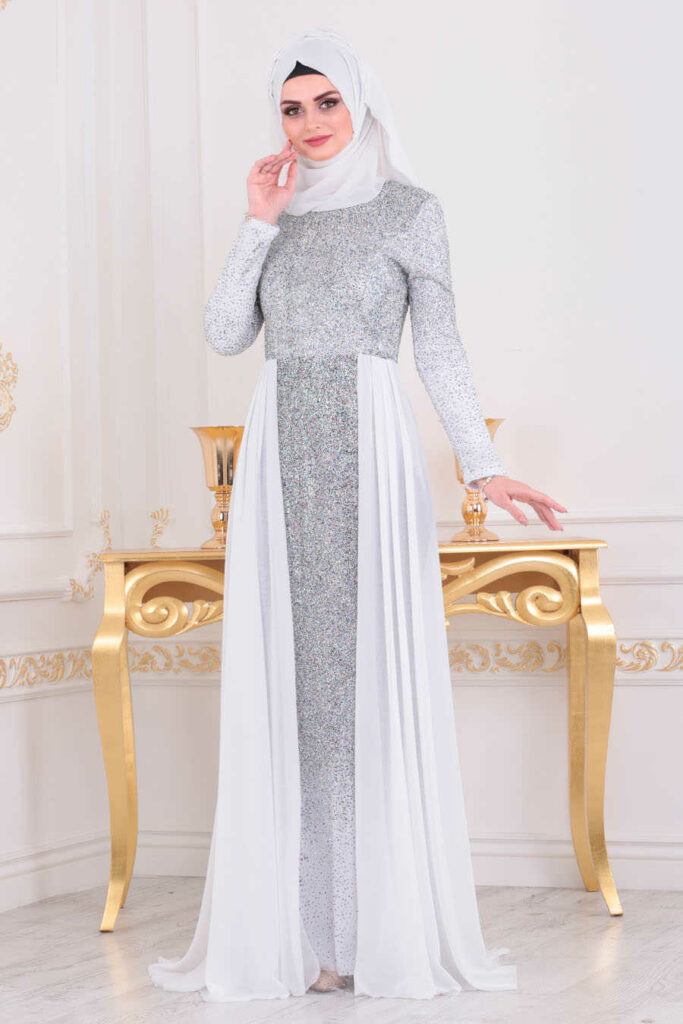 √ 45+ Model Gamis Putih Polos Kombinasi Terbaru 2020