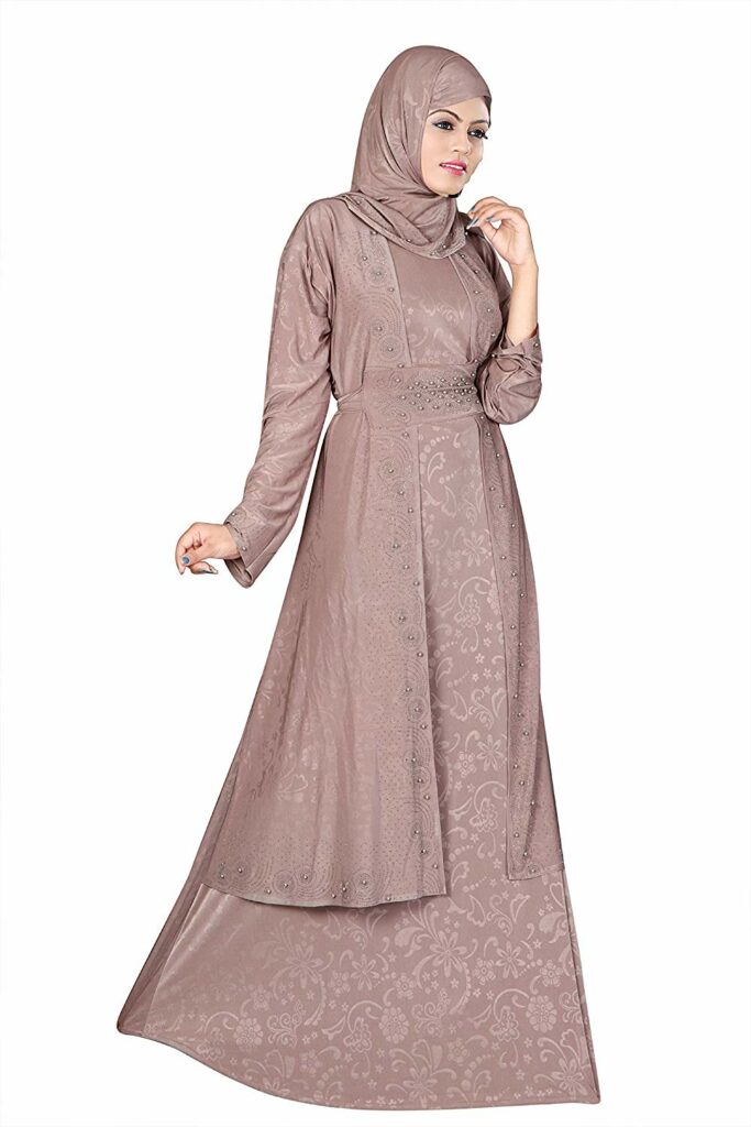 √ 35+ Model Gamis Polos Kombinasi, Syar'i, Katun, Terbaru 2020